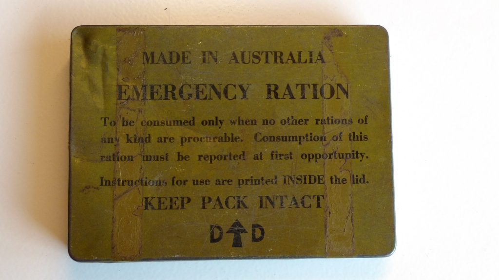 Ration tin AUS - BOZMilitaria